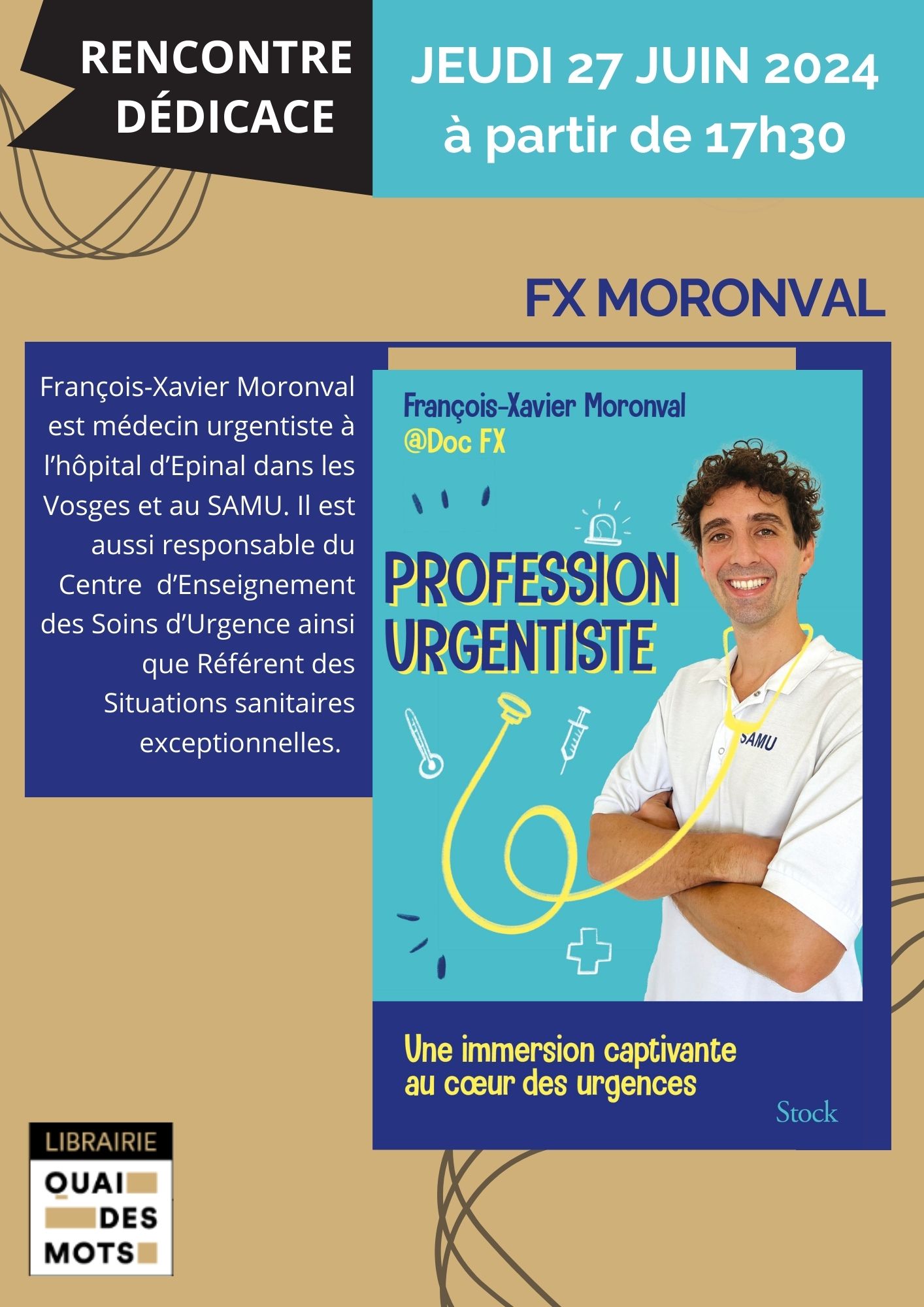 L’urgentiste spinalien FX Moronval, vient de sortir un livre - Epinal Info