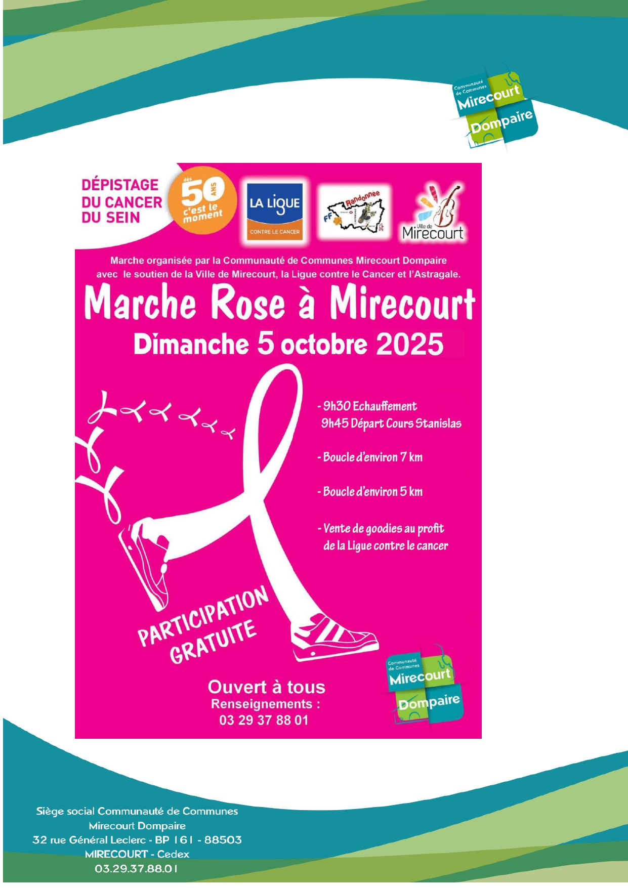 Marche Rose à Mirecourt - Epinal Info