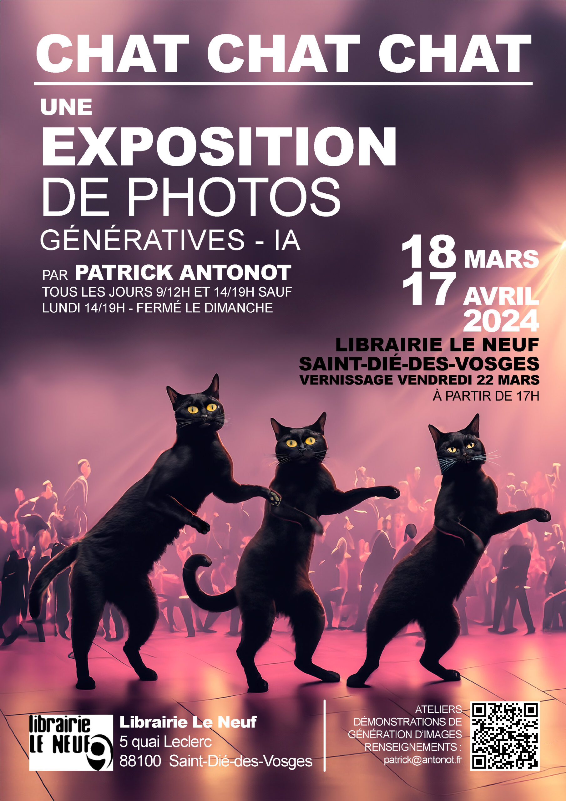 « Chat Chat Chat », Patrick Antonot expose ses photos génératives à la ...