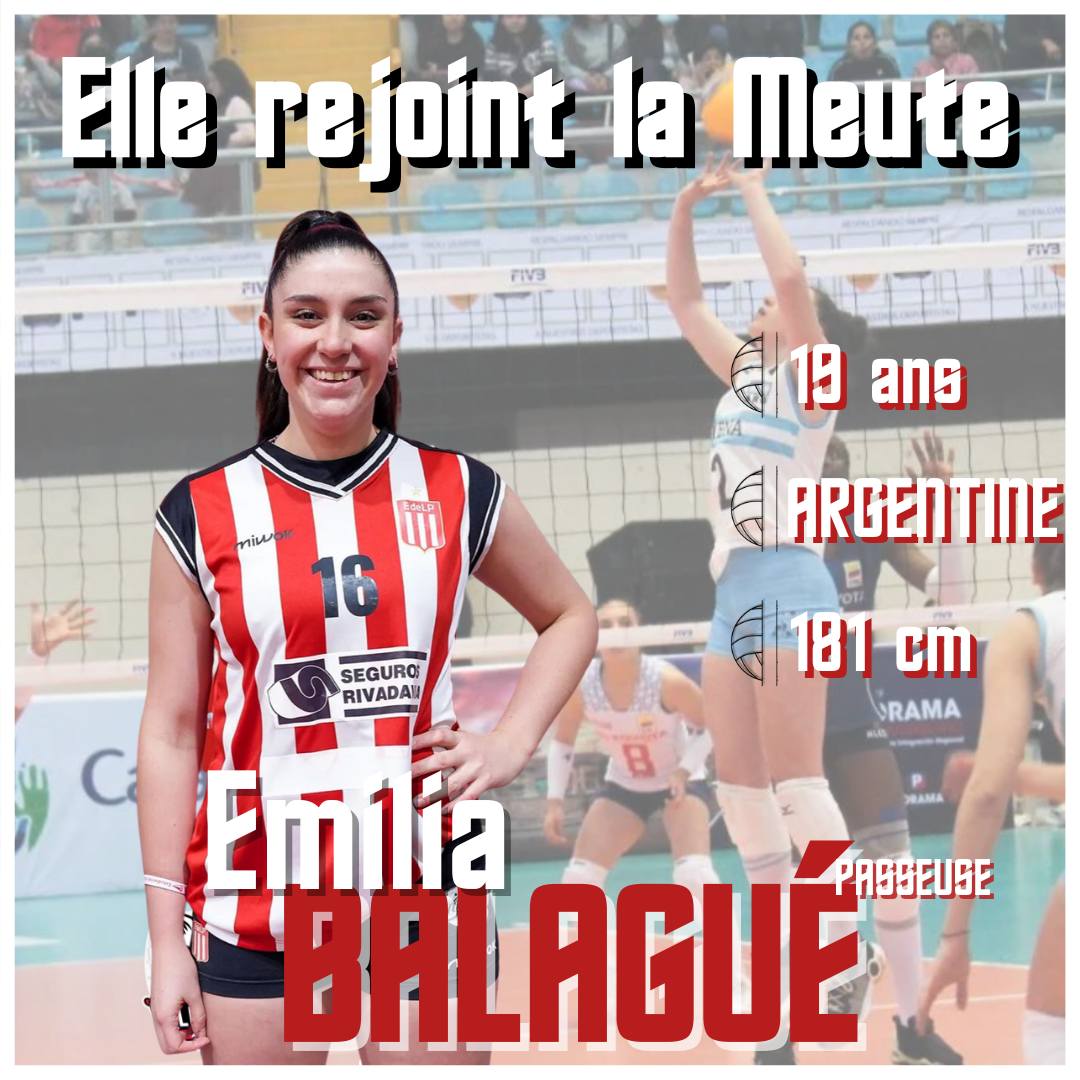 Volley-ball : Emilia Balagué rejoint les Louves - Saint Die Info