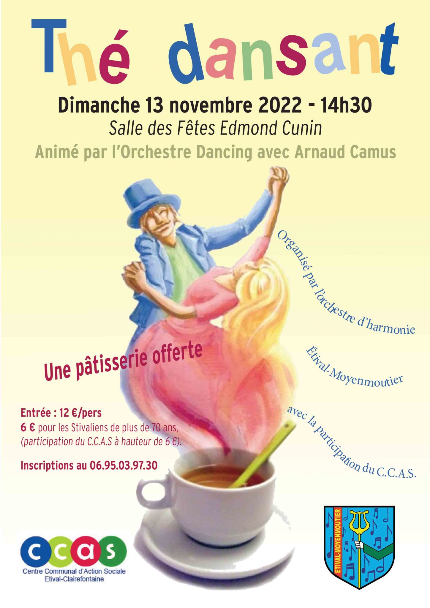 Etival-Clairefontaine – Thé dansant à la salle des fêtes Edmond-Cunin ...