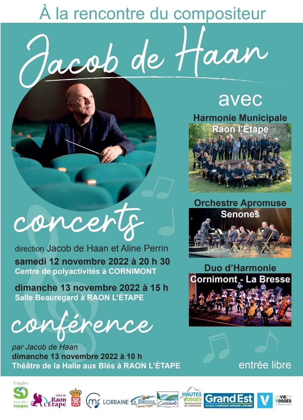 Le grand compositeur Jacob de Haan bientôt dans les Vosges - Saint Die Info