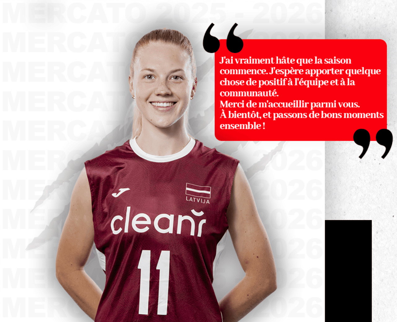 Volley-ball : Paula Nečiporuka rejoint la meute des Louves - Saint Die Info