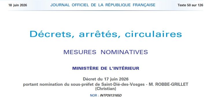 Christian Robbe-Grillet, nouveau sous-préfet de l’arrondissement de ...