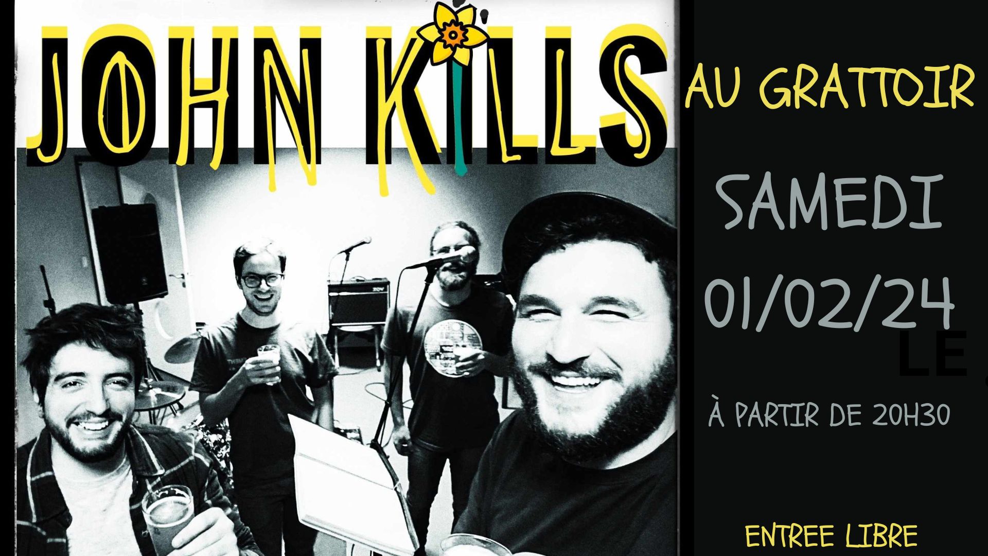 John Kills en concert au Grattoir le samedi 1er février - Remiremont Info