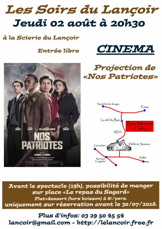 Projection du film "Nos Patriotes" - Gerardmer Info