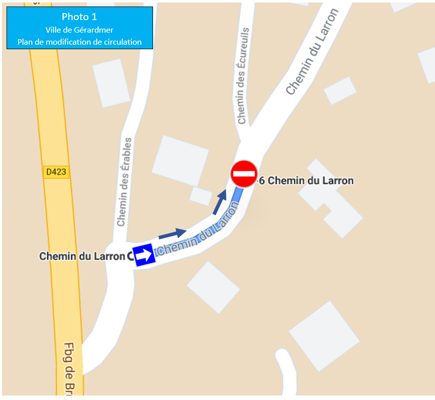 Modification de circulation – Chemin de la Creuse et Chemin de Larron ...