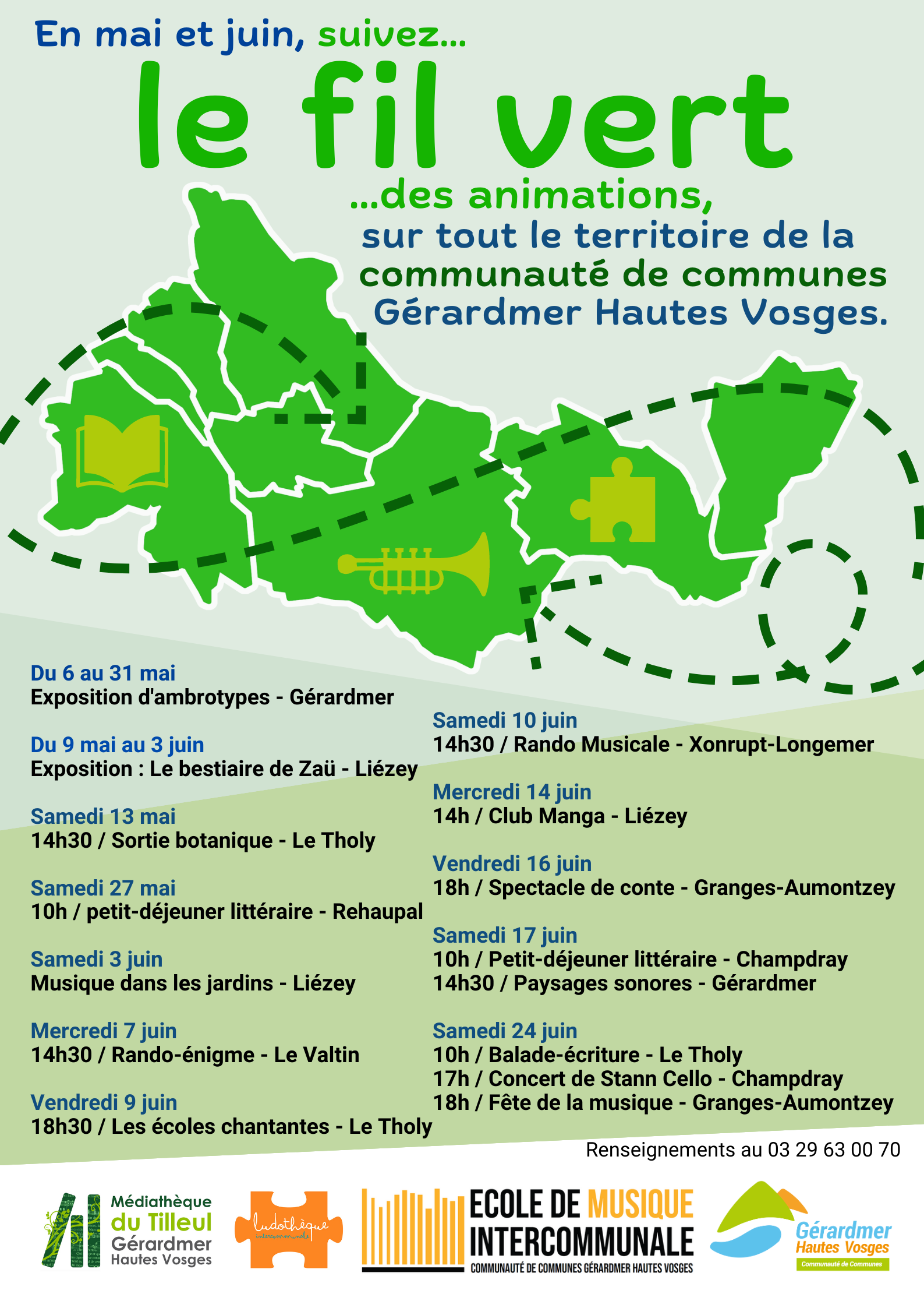 Suivez le "Fil vert" des animations avec la médiathèque - Gerardmer Info